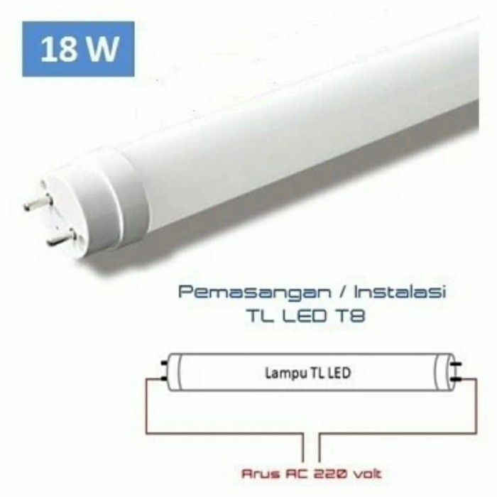 Jual Lampu TL T8 LED 18W 120Cm LED Tube Housing Kap 120 Cm 18 W 18 Watt | Shopee Indonesia