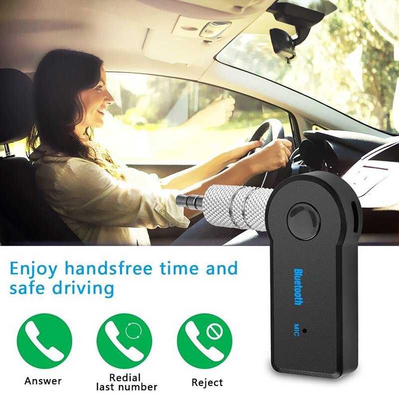 Jual VCACA Bluetooth Receiver Audio Mobil Speaker Handsfree A2DP 3.5 mm ...
