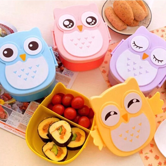 Jual KOTAK BEKAL OWL TEMPAT MAKAN ANAK KARAKTER BURUNG HANTU LUCU LUNCH BOX | Shopee Indonesia