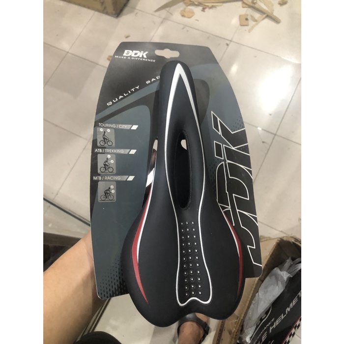 Jual SADDLE SADEL JOK SEPEDA DDK ORIGINAL MTB SELI ROADBIKE HITAM PUTIH ...