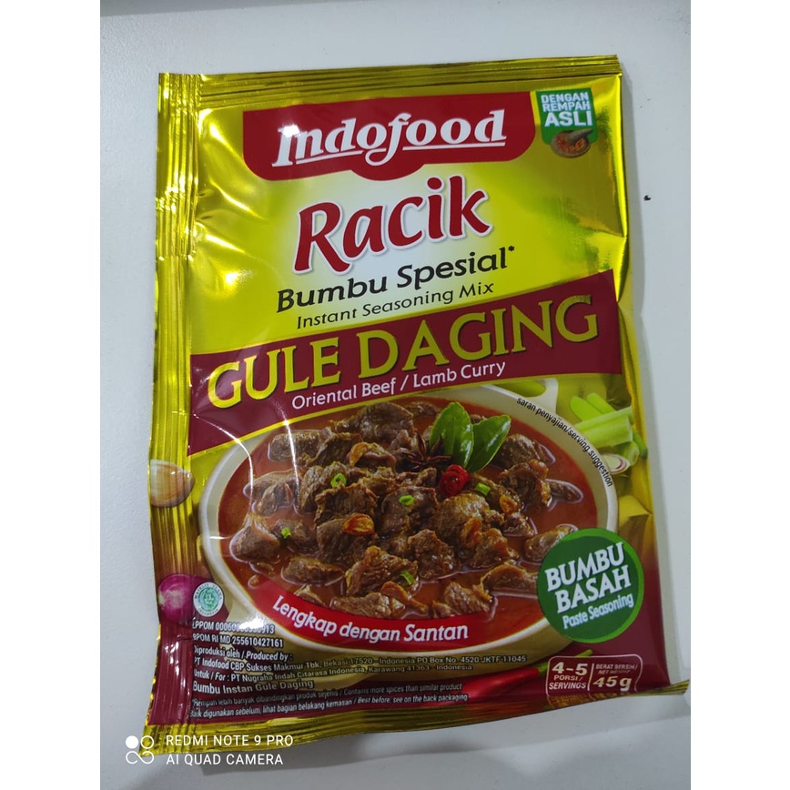 Jual INDOFOOD BUMBU RACIK SPECIAL INSTANT 45 GRAM RASA RENDANG OPOR ...