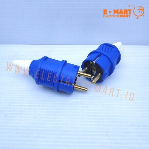 Jual Fort Industrial PLUG CEE-012 2x16A Steker 2 kaki Male CEE 012 ...