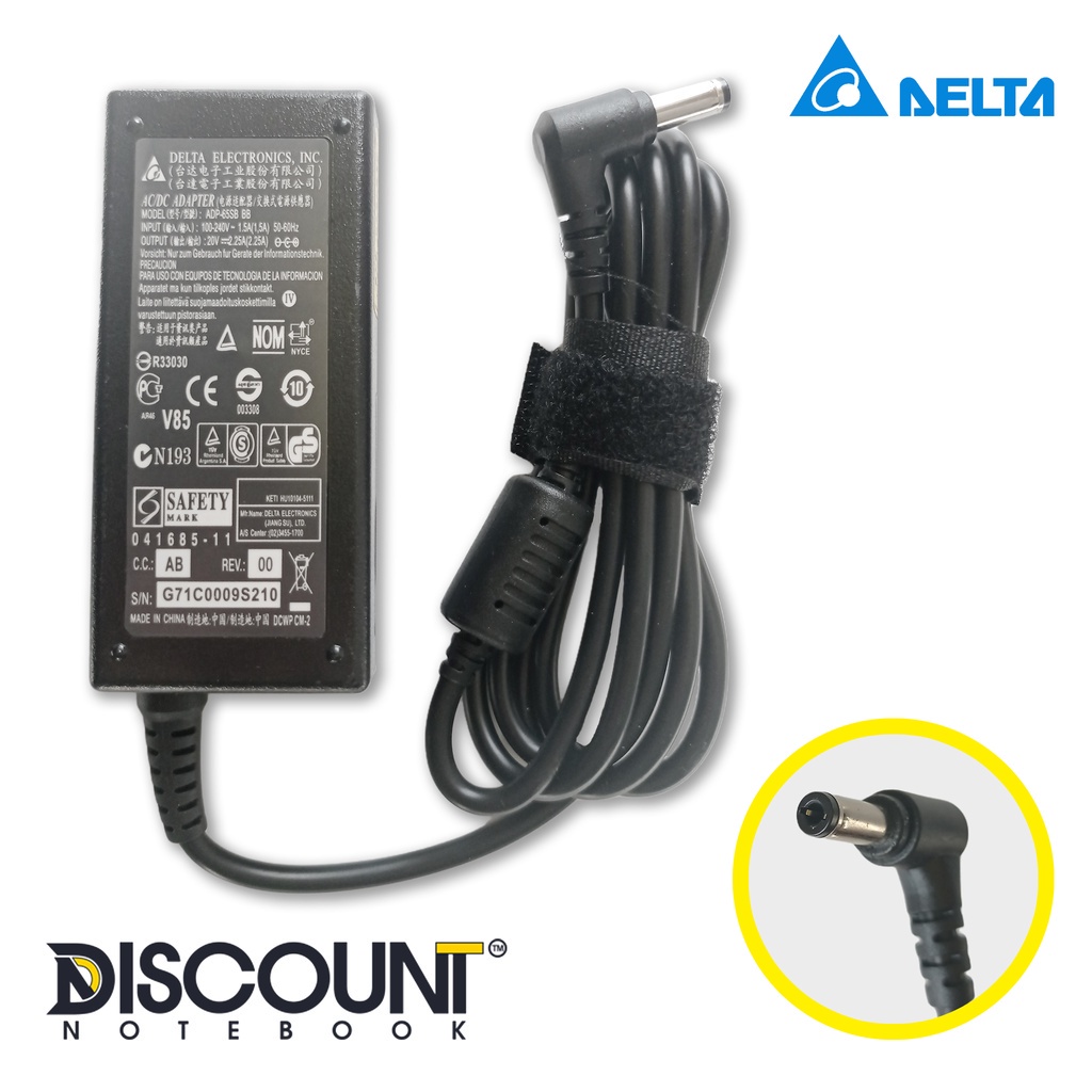 Jual ADAPTOR CHARGER LAPTOP LITE-ON / DELTA 20V 2.25A - 20V 3.25A ...