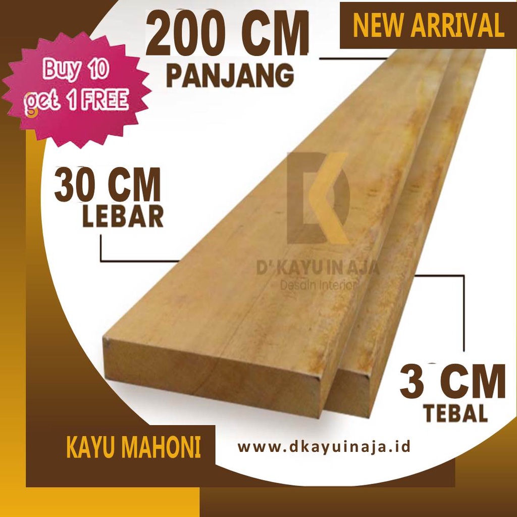 Jual Papan Kayu Dinding Ambalan Murah Mahoni Mahogany Tebal 3cm Lebar ...