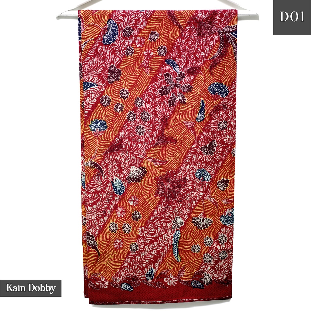 Jual BAHAN BATIK PREMIUM Dobby Dobi Dobbi Dolbi Warna Merah Maroon ...
