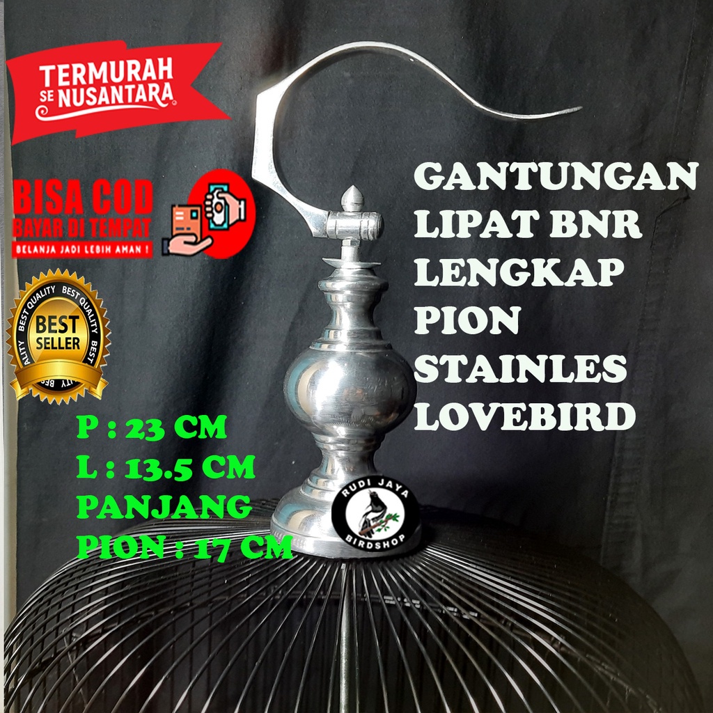Jual GANTUNGAN CANTOLAN LIPAT BNR LENGKAP PION STAINLES UNTUK SANGKAR ...