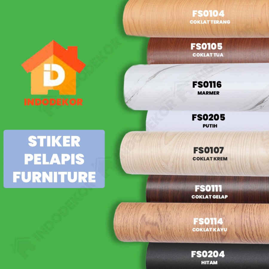 Jual Wallpaper Stiker Lemari Sticker Meja Kayu Kitchen Set Dinding ...