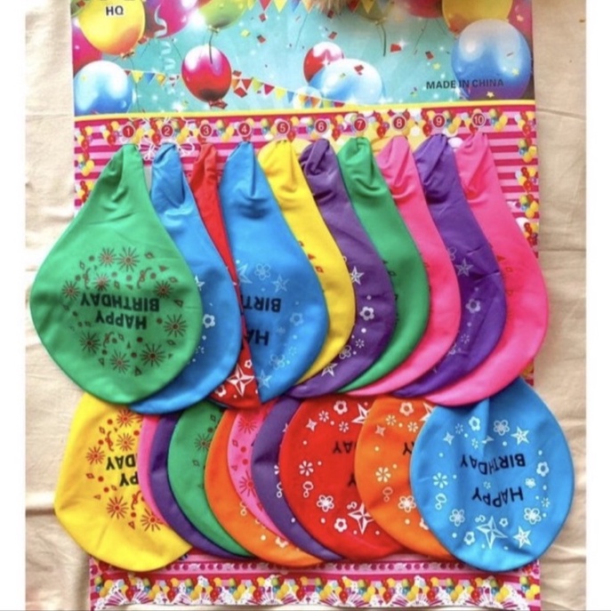 Jual 1 PAPAN ISI 20 PCS BALON JUMBO LEMBARAN MOTIF KARAKTER | Shopee ...