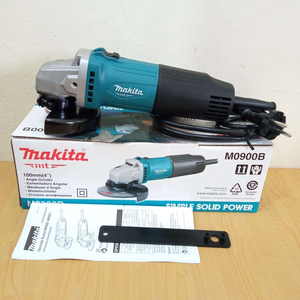 Jual Makita Mesin Gerinda M0900B | Elektrik Angle Grinder 4"/ Mesin ...