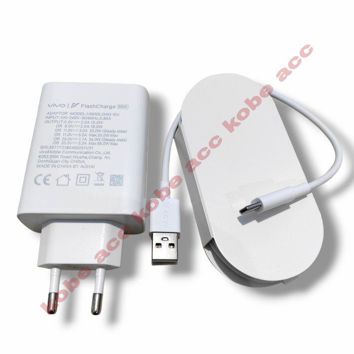 Jual Charger Vivo T1 pro V25 pro V27 pro V27e V27 66W Flash Charging ...