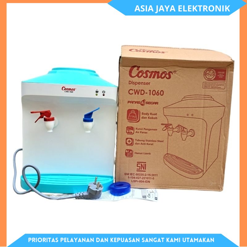 Jual COSMOS Dispenser Air Panas dan Normal CWD-1060 Kunci Pengaman Air ...