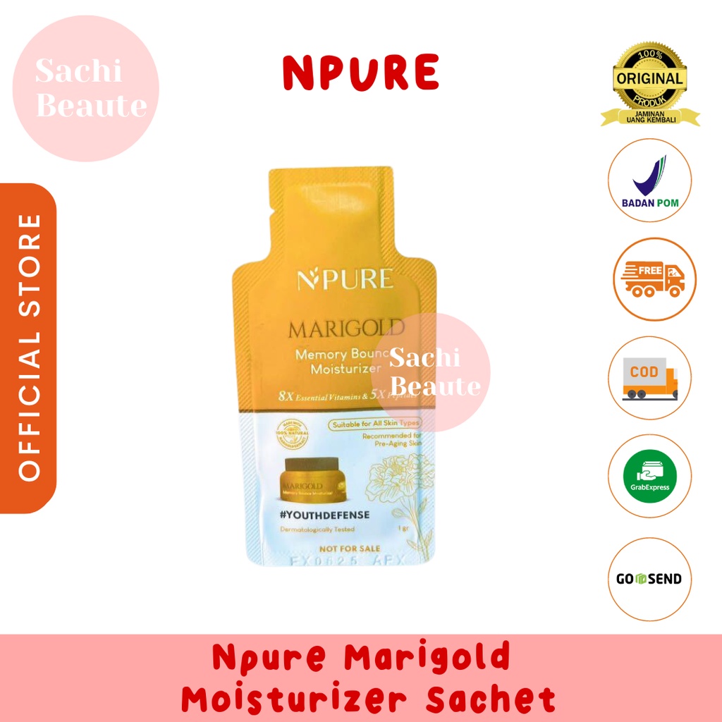 Jual NPURE Moisturizer Marigold Sachet | Shopee Indonesia