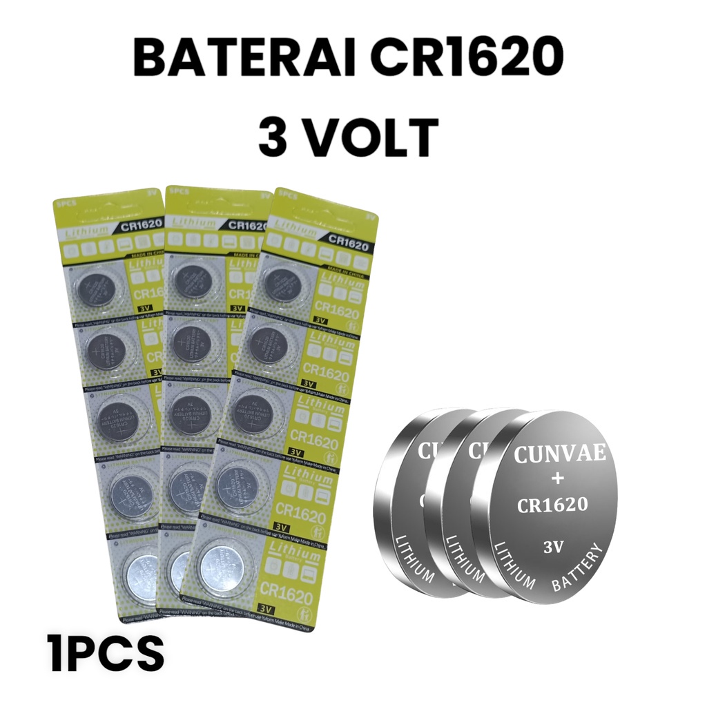 Jual Battery Baterai Batre Kancing Button Cell CR1620 CR-1620 CR 1620 ...