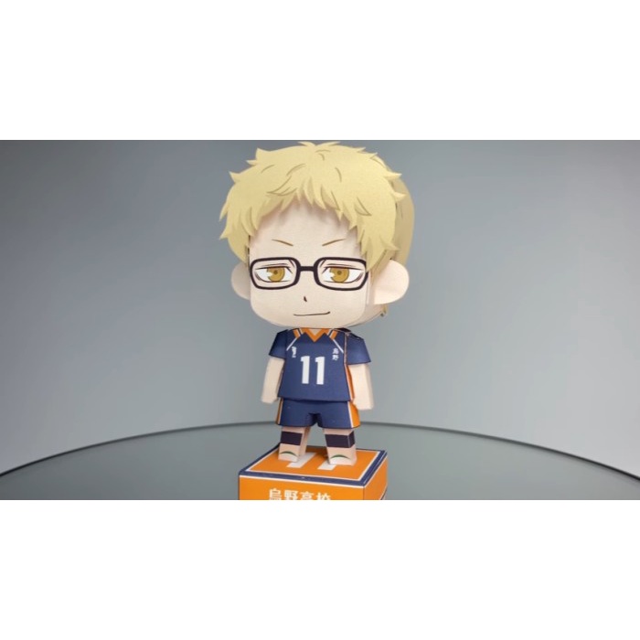 Jual Chibi Kei Tsukishima Haikyu Papercraft | Shopee Indonesia