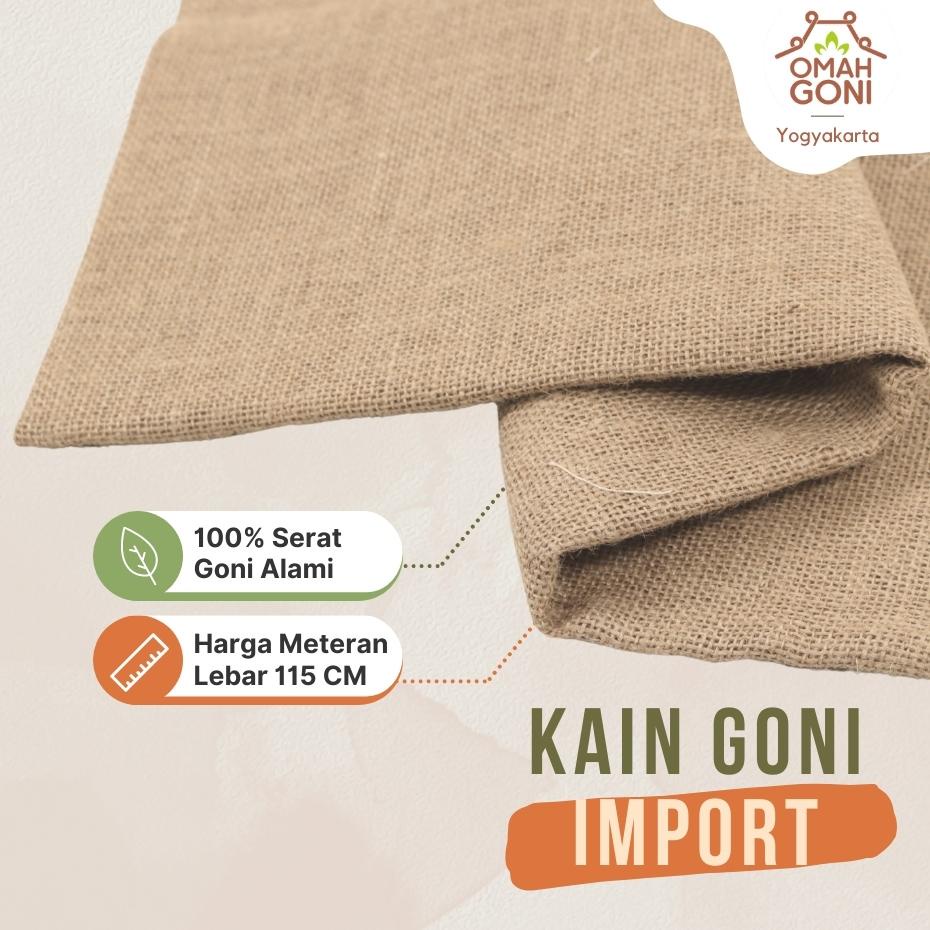 Jual Kain Goni Import Meteran Lebar 115cm - Bahan Goni - Goni Rustic ...
