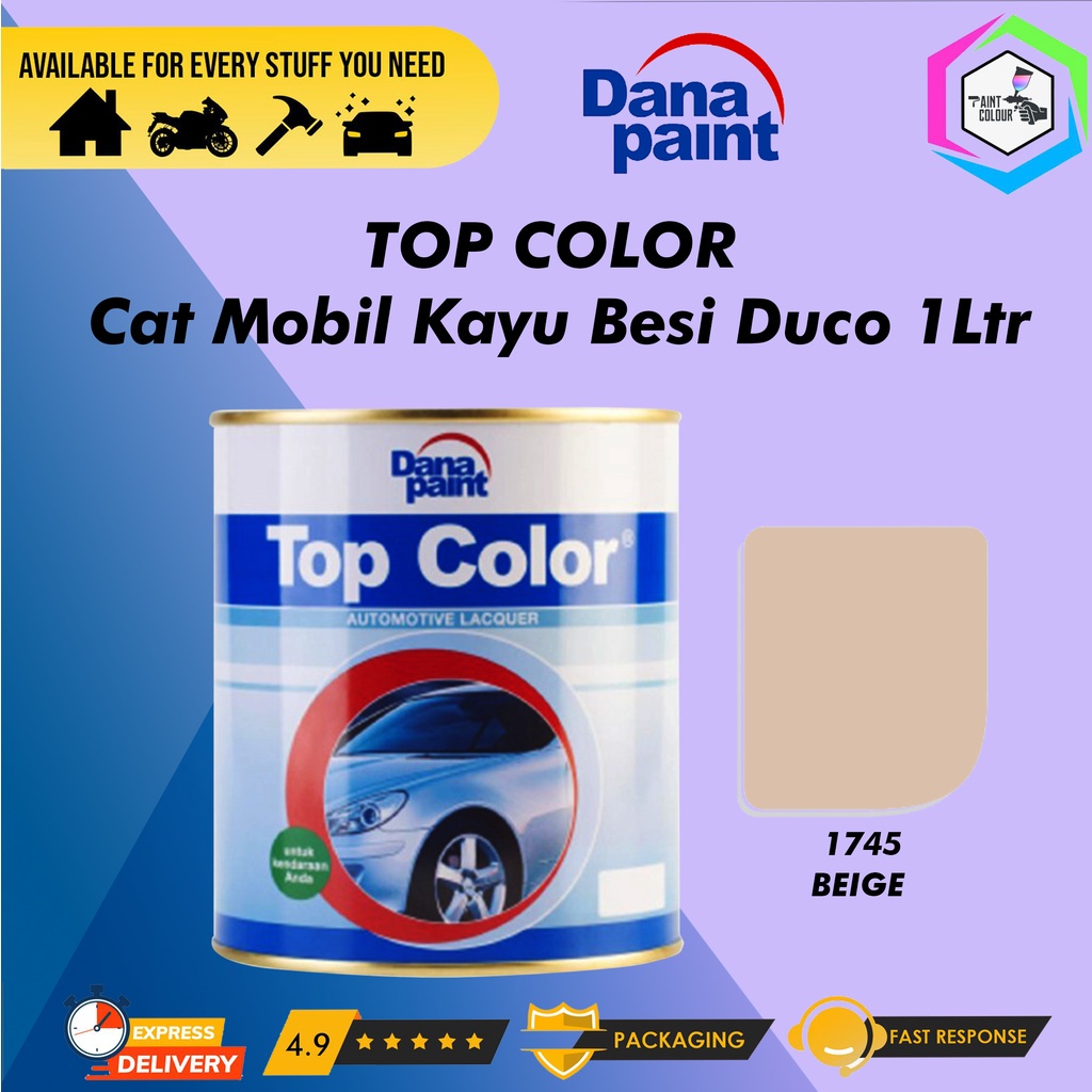 Jual TOP COLOR 1745 Beige - Cat Mobil Kayu Besi Duco | Shopee Indonesia