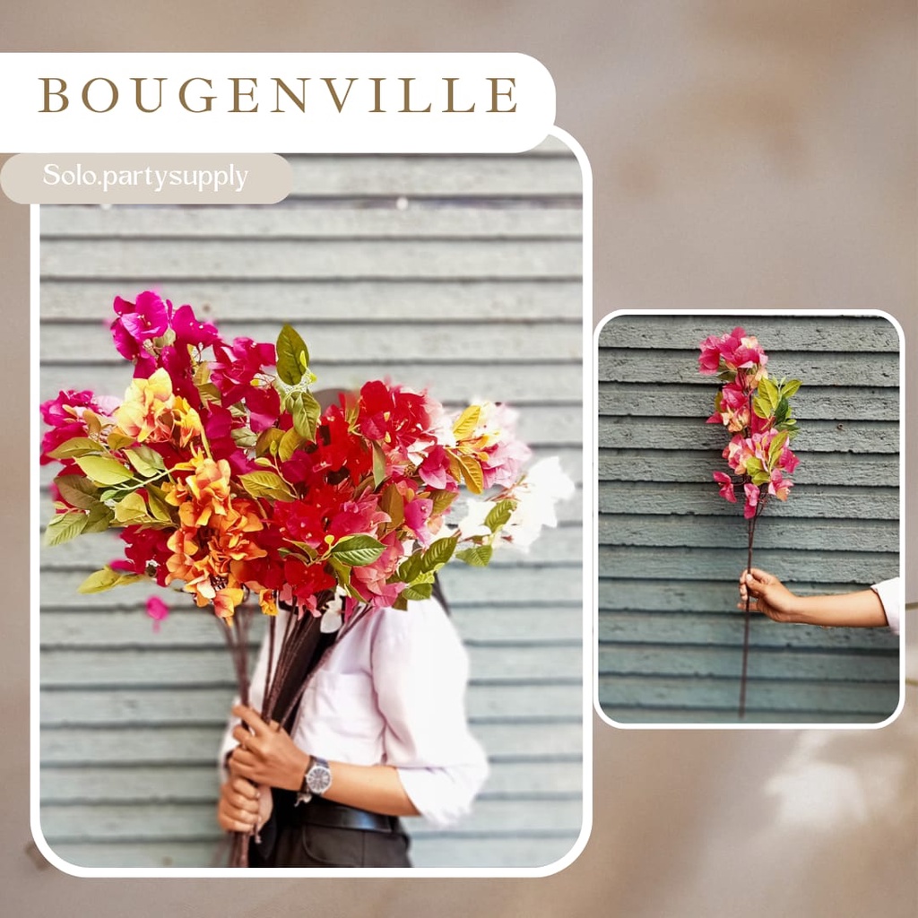 Jual Qc Termurah Bougenville Bougainvillea Artififcial Flower Bunga