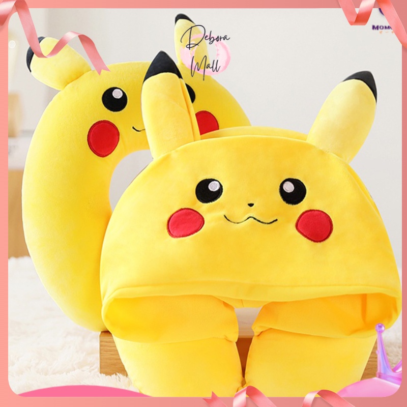 Jual 【Debora Mall】MOMODA Cute Neck Pillow DORAEMON PIKACHU NECK ...
