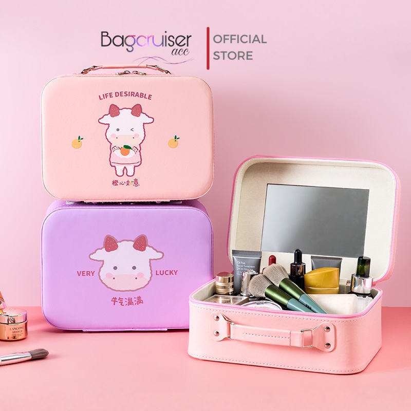 Jual Koper Makeup 91101 “Glamour Reflection” – Kapasitas Besar, Kulit ...