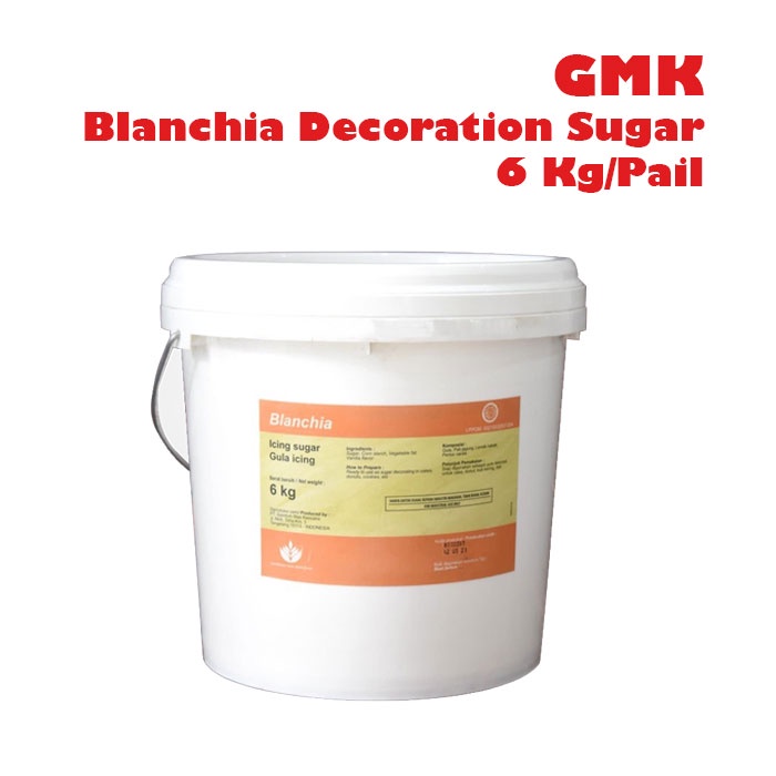Jual GMK Blanchia Decoration Sugar Gula dingin 6 Kg / Pail | Shopee ...