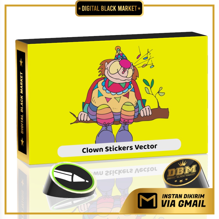Jual ID25204 - Clown Stickers Vector CorelDraw | Shopee Indonesia
