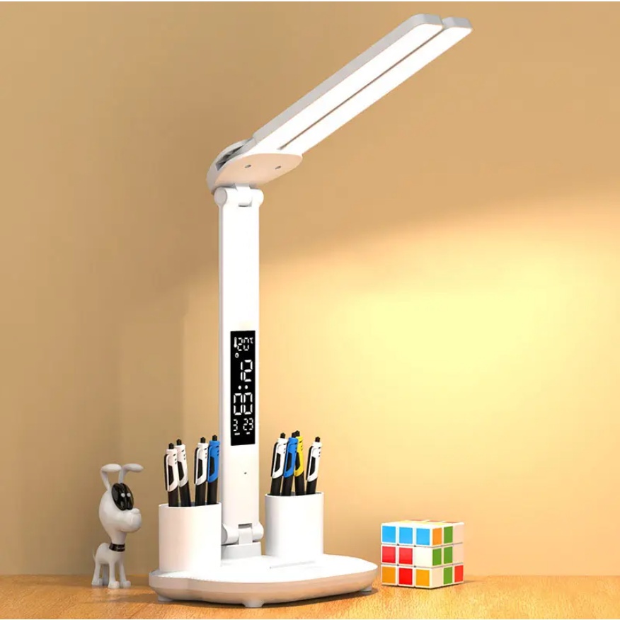 Jual Foldable LED Desk Lamp Multifunction Table Lamp with Calendar ...