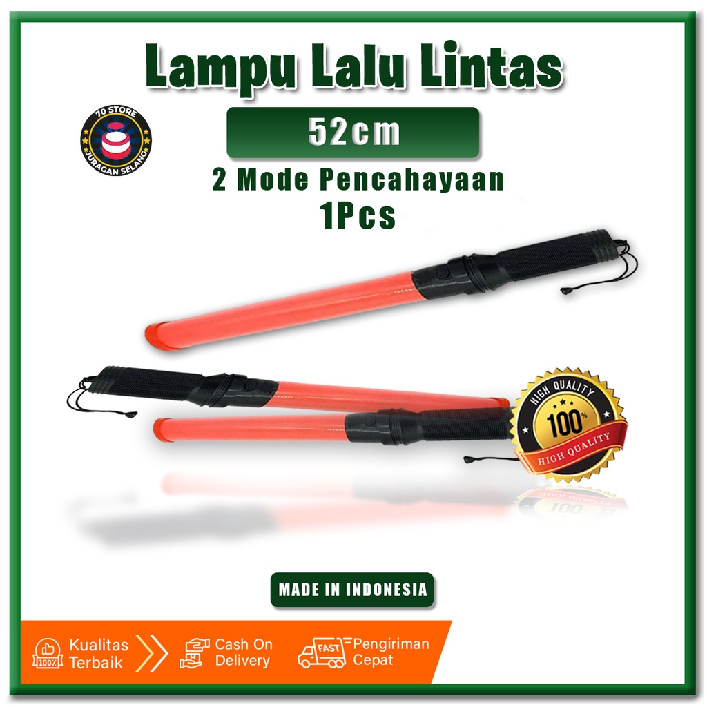 Jual TONGKAT LALIN PANJANG LIGHTSTICK 52 CM PARKIR LAMPU SENTER LAMPU ...