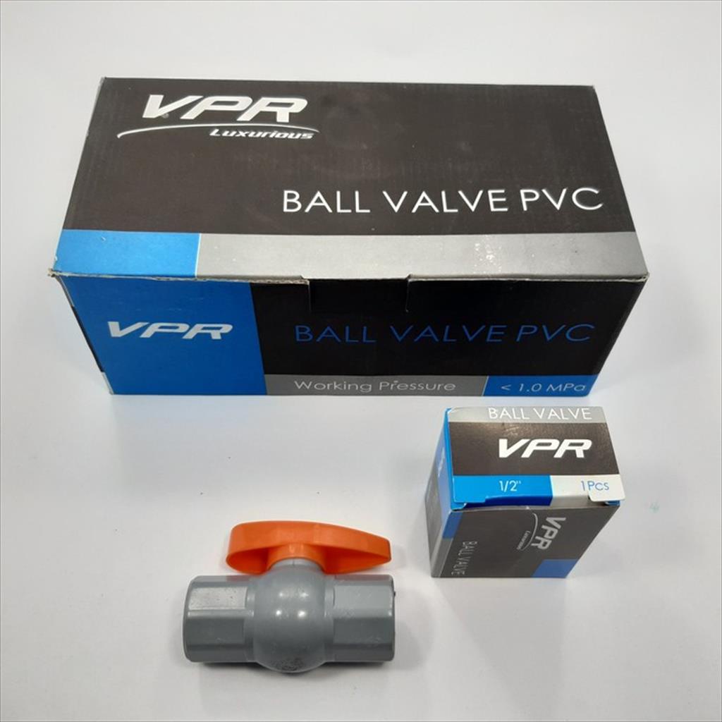 Jual BJ VPR 1/2" TAIWAN Ball Valve 3/4" Polos Stop Kran Plastik PVC Stop Keran 1/2 | Shopee ...