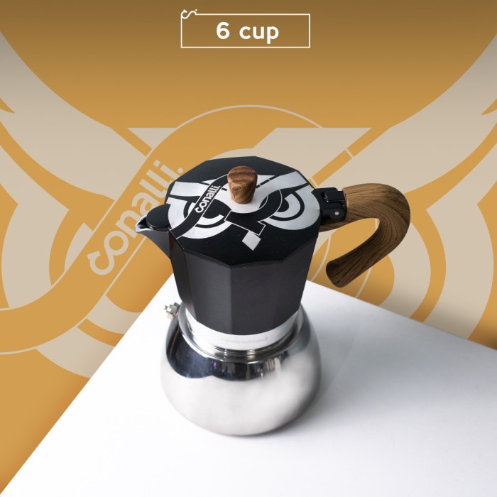 Jual Mokapot Induksi 6 cup Stainless Cozo 300ml Moka Pot Kompor Listrik ...