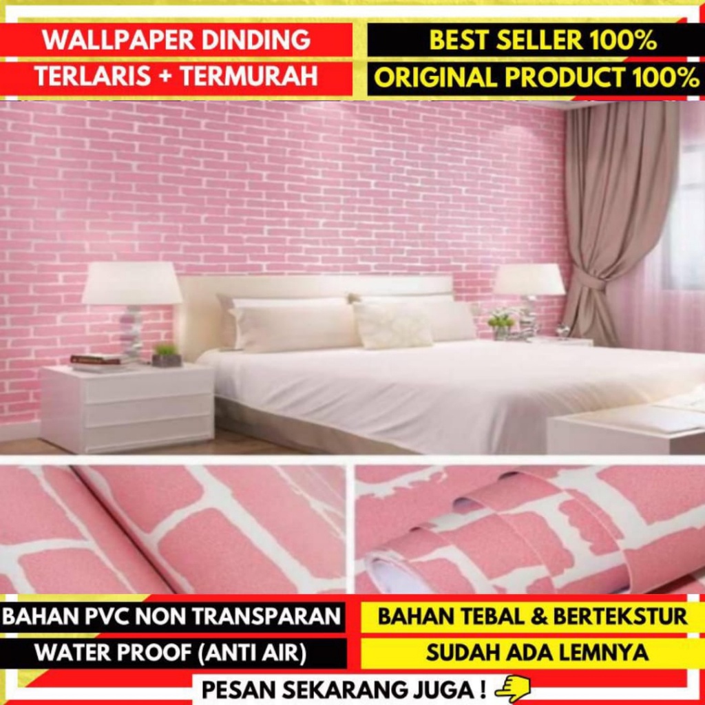 Jual Wallpaper dinding kamar tidur stiker dinding kamar tidur sticker ...
