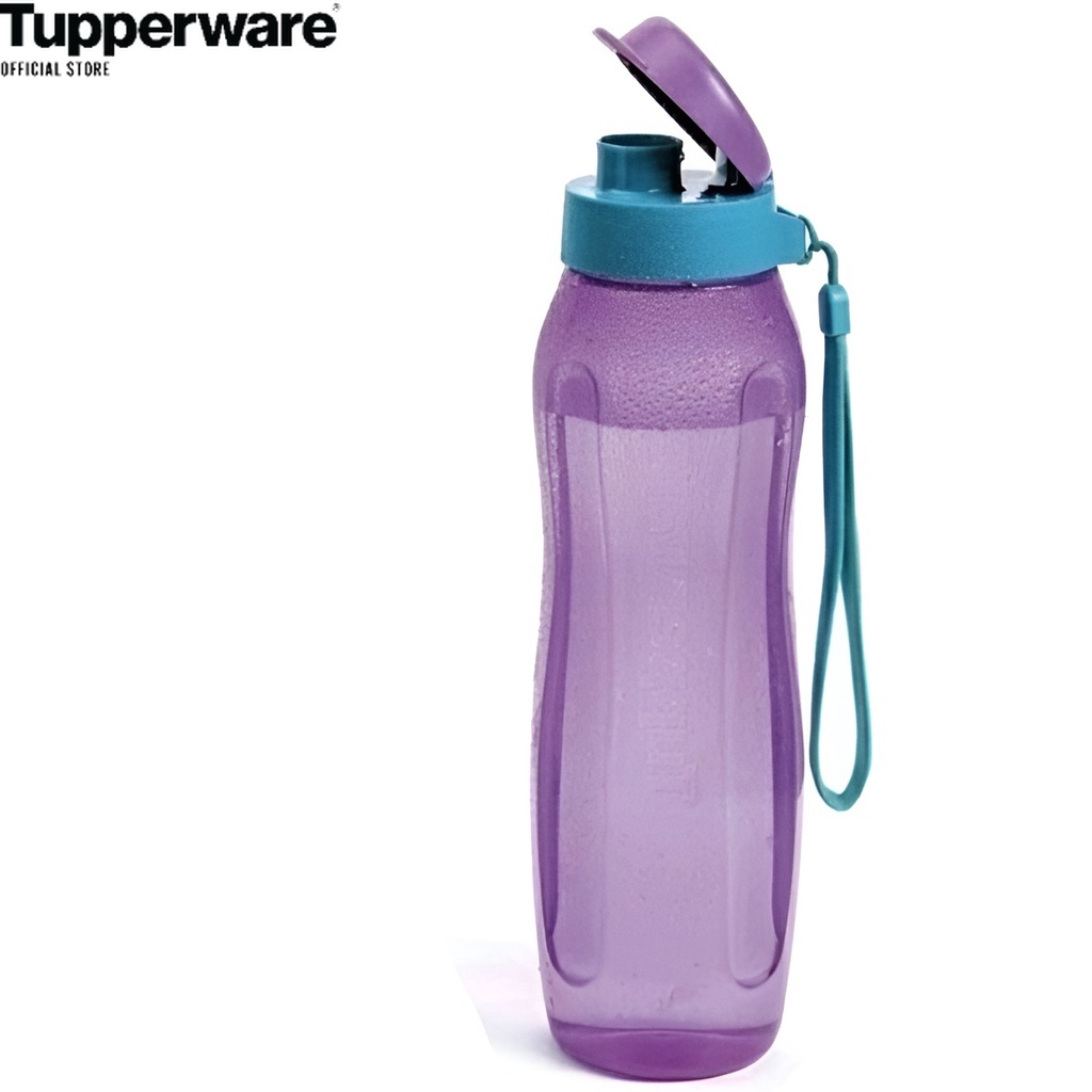 Jual TUPPERWARE BOTOL MINUM PLASTIK ECO BOTTLE 1L 1PC UNGU, BIRU BELI ...