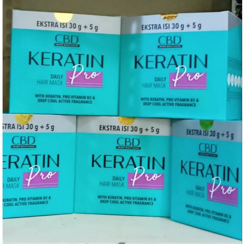 Jual CBD Professional Daily Keratin Pro Hair Mask 35gr 1 Box 12 Sachet ...
