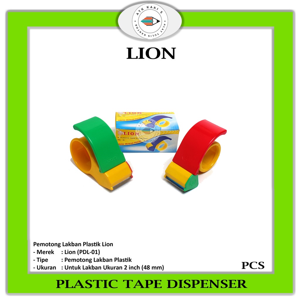 Jual LION - Tape Dispenser / Tape Cutter - PDL-01 Pemotong Lakban ...