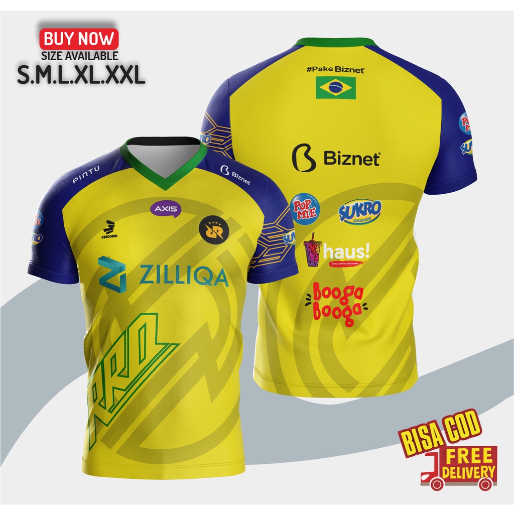 Jual JERSEY BAJU KAOS GAMING RRQ NEW 2023 M4 WORLD CHAMPIONSHIP MOBILE ...