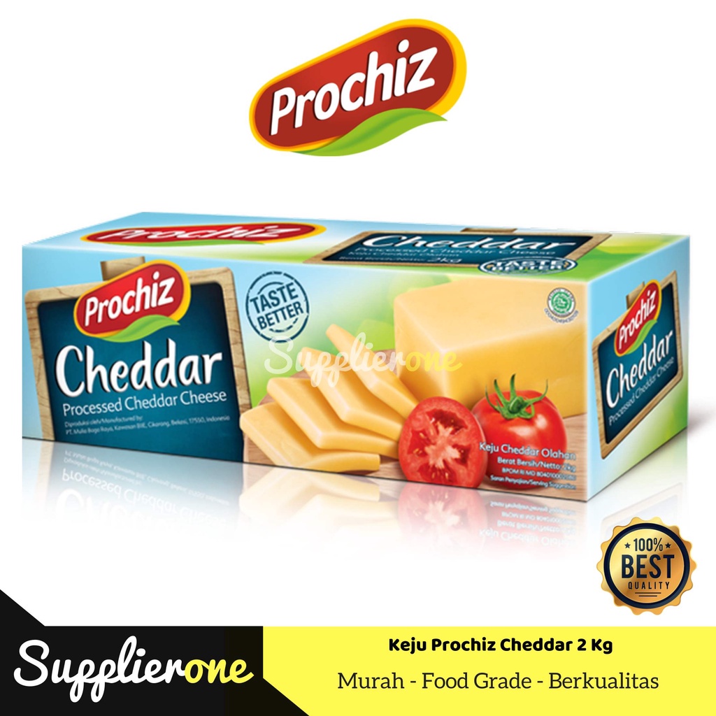 Jual Prochiz Keju Cheddar 2kg / Keju Cheddar Prochiz / Keju Parut ...
