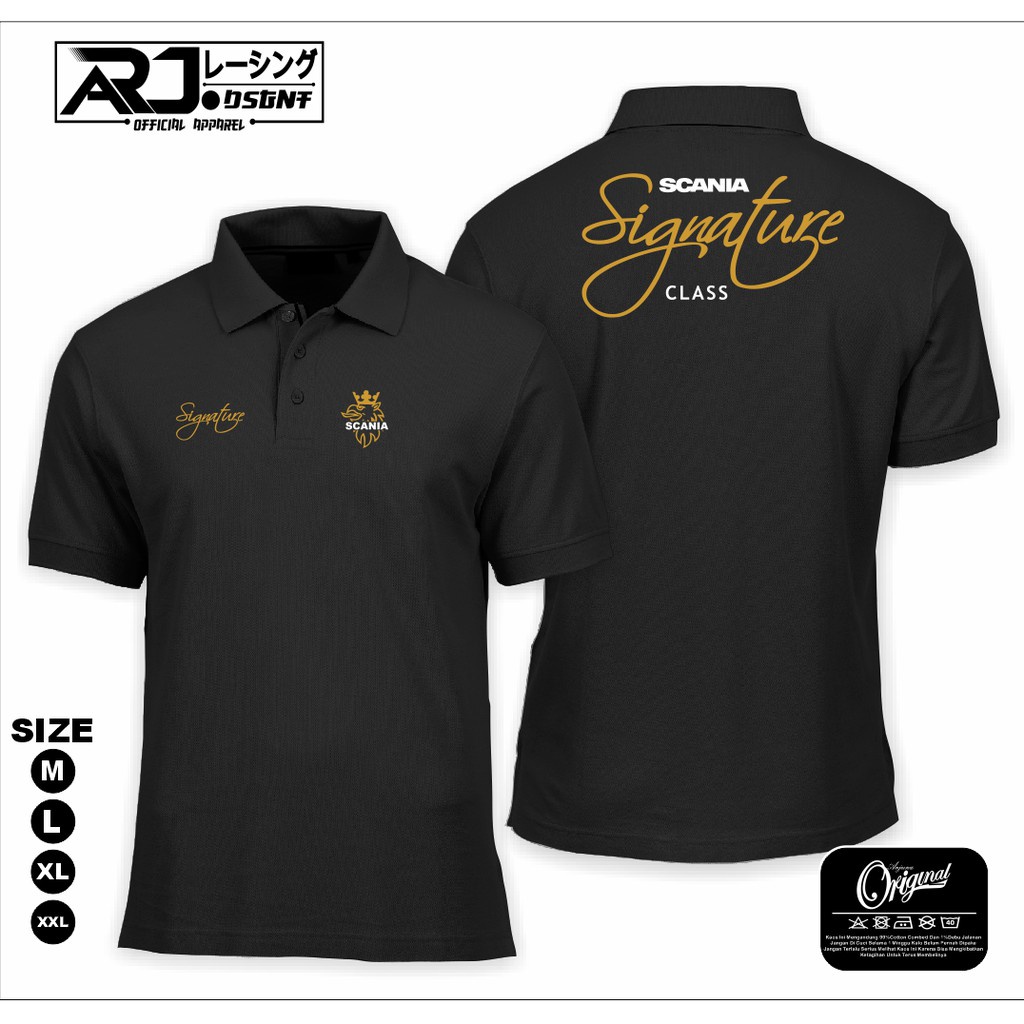 Jual POLO SHIRT / KAOS POLO BISMANIA SCANIA SIGANTURE CLASS POLO SCANIA ...
