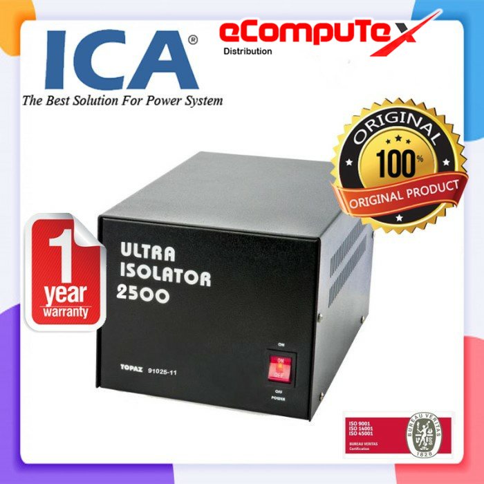 Jual ULTRA ISOLATOR ICA UI-2500 UI2500 2500VA RESMI | Shopee Indonesia