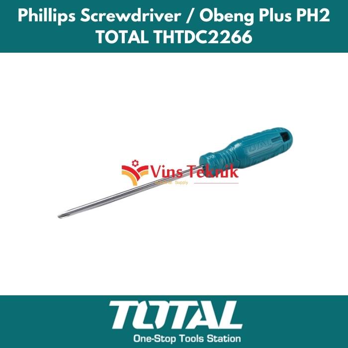 Jual Obeng plus 6 X 150 MM Phillips Screwdriver TOTAL THTDC2266 ...