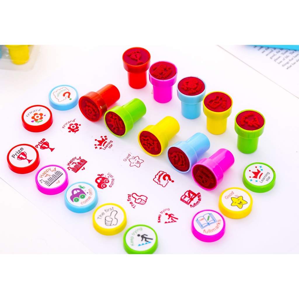 Jual STKK 50238 Stamp Anak - Mainan Anak Mini Round Stamp Stempel Tinta ...