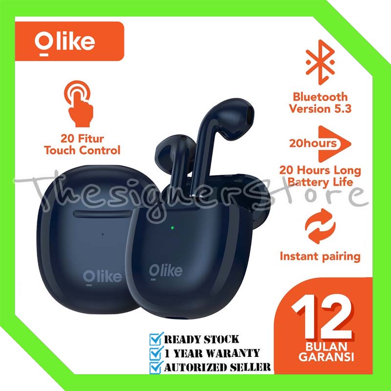 Jual Olike EJ1 TWS Earphone Bluetooth Wireless Earbuds 20 Hours Play ...