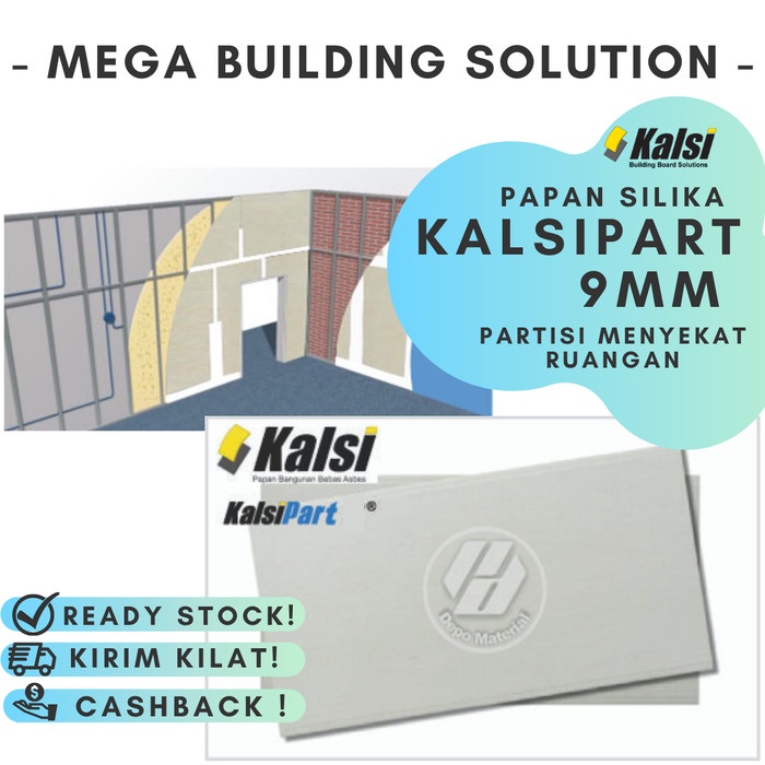 Jual KalsiPart 9mm - Papan KalsiBoard, Papan Partisi, Fiber Semen ...