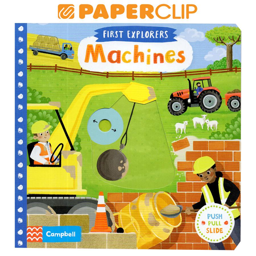 Jual FIRST EXPLORERS : MACHINES - PUSH PULL SLIDE BOOK | Shopee Indonesia