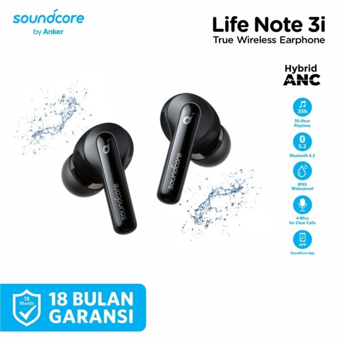 Jual Anker Soundcore Life Note 3i ANC TWS Noise Cancelling Earbuds ...