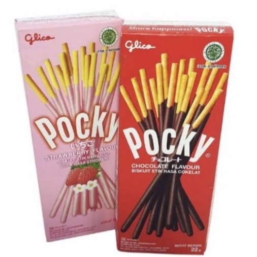 Jual POCKY MINI GLICO HALF 22gr GRAM COKLAT CHOCOLATE STRAWBERRY ...