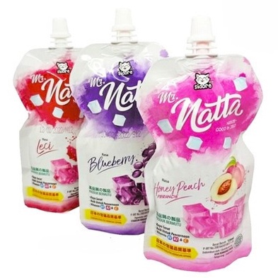 Jual MR NATTA SIDORE JELLY 126ml NATA DE COCO RASA HONEY LECI PEACH ...