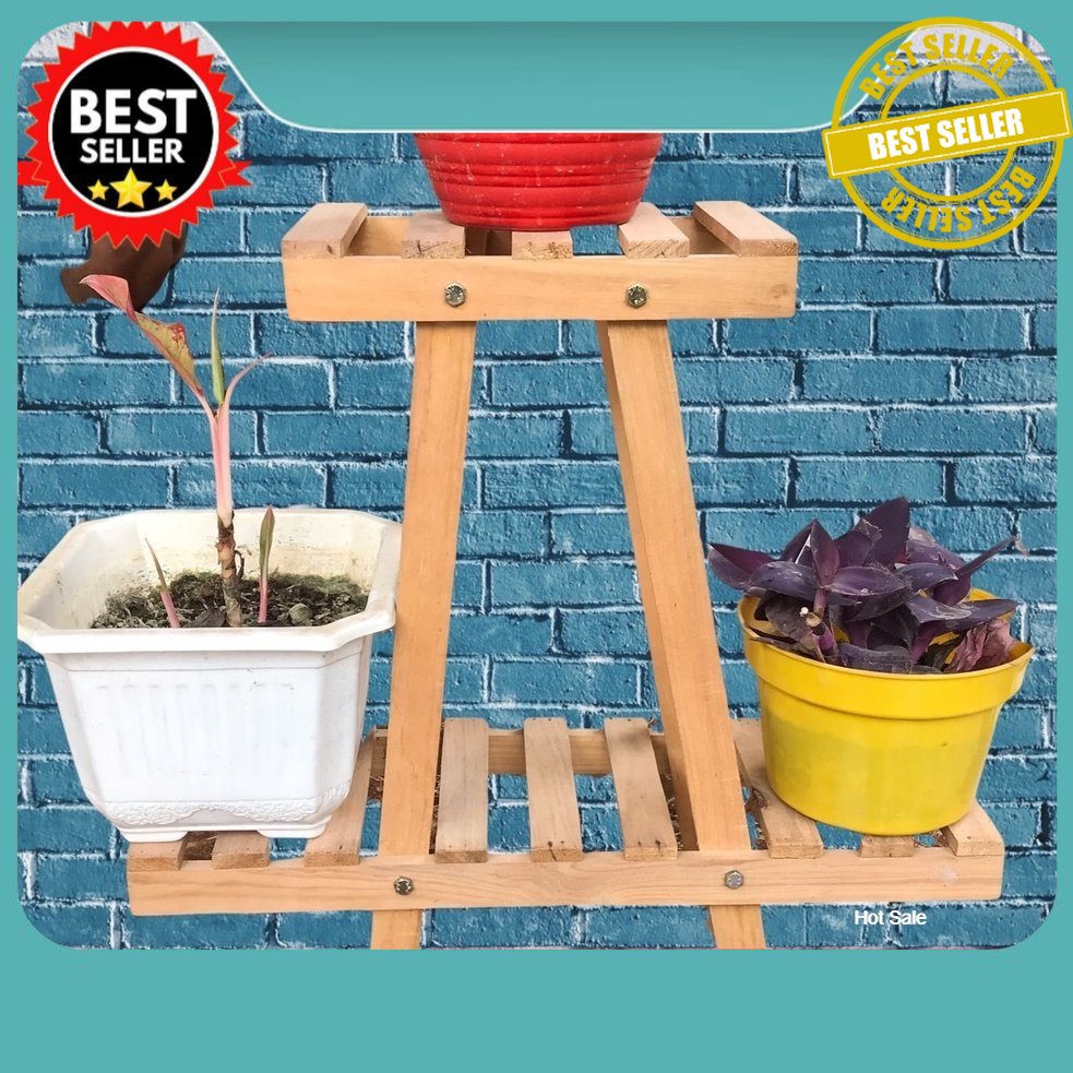 Jual Rak bunga kayu minimalis / tempat bunga efektif berat cuma 1 kg ...