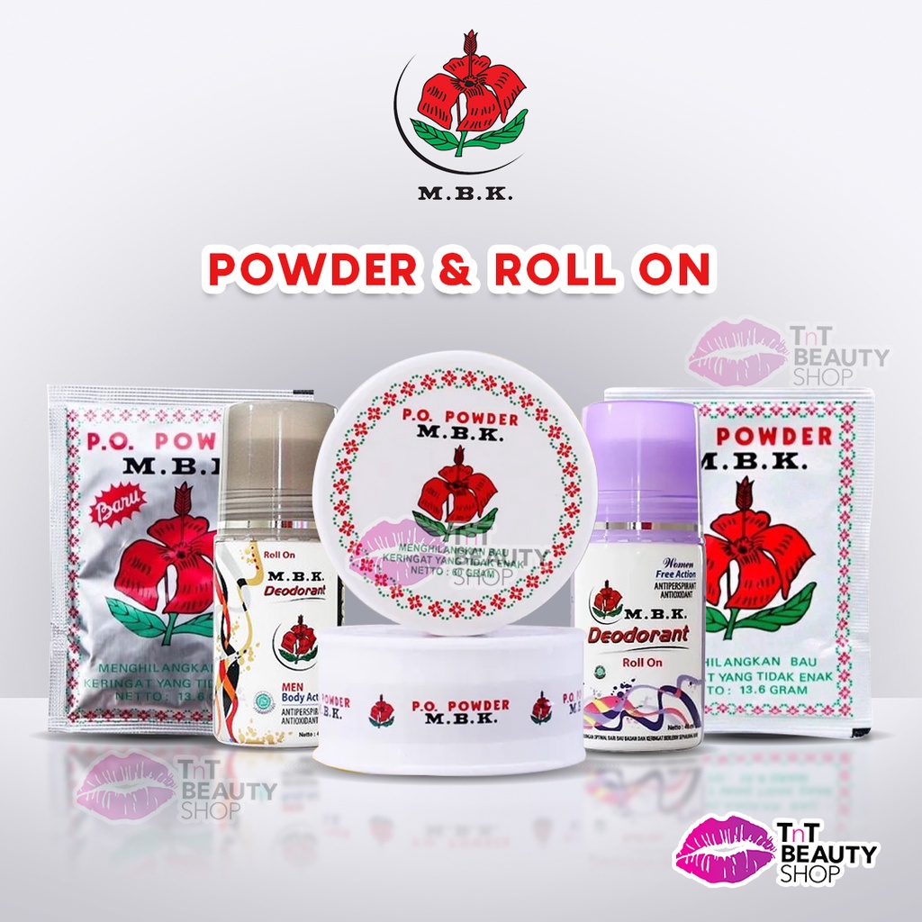 Jual Bedak MBK Powder dan Roll On / M.B.K / Deodorant / Penghilang Bau Badan | TnT Beauty Shop ...