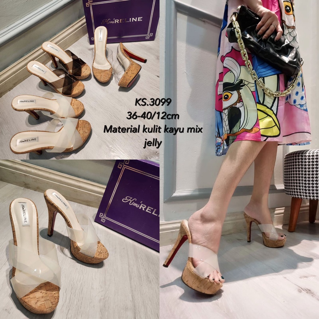 Jual Sepatu High Hells/High Hells Wanita Kims'RELINE Simple Mewah ...