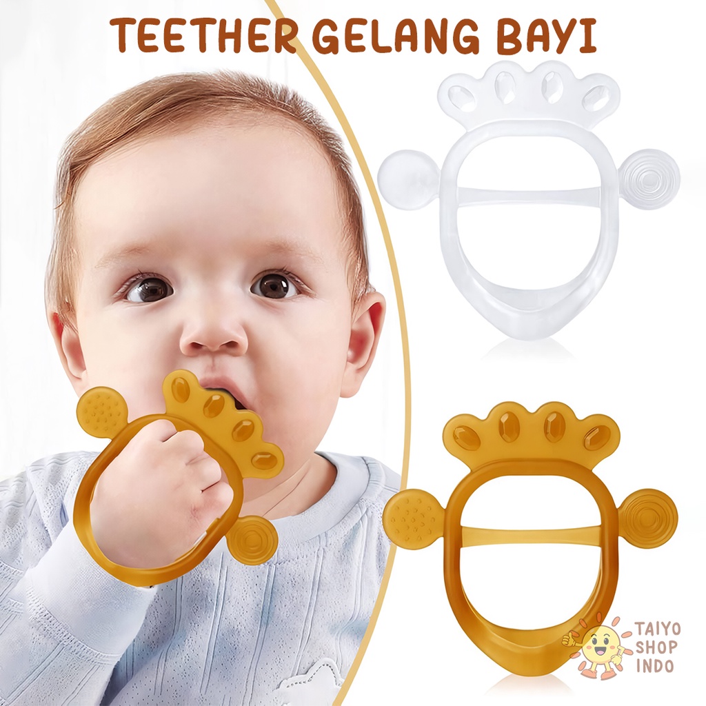 Jual TAIYO Teether Bayi Gelang Silikon BPA Free Mainan Gigitan Baby ...