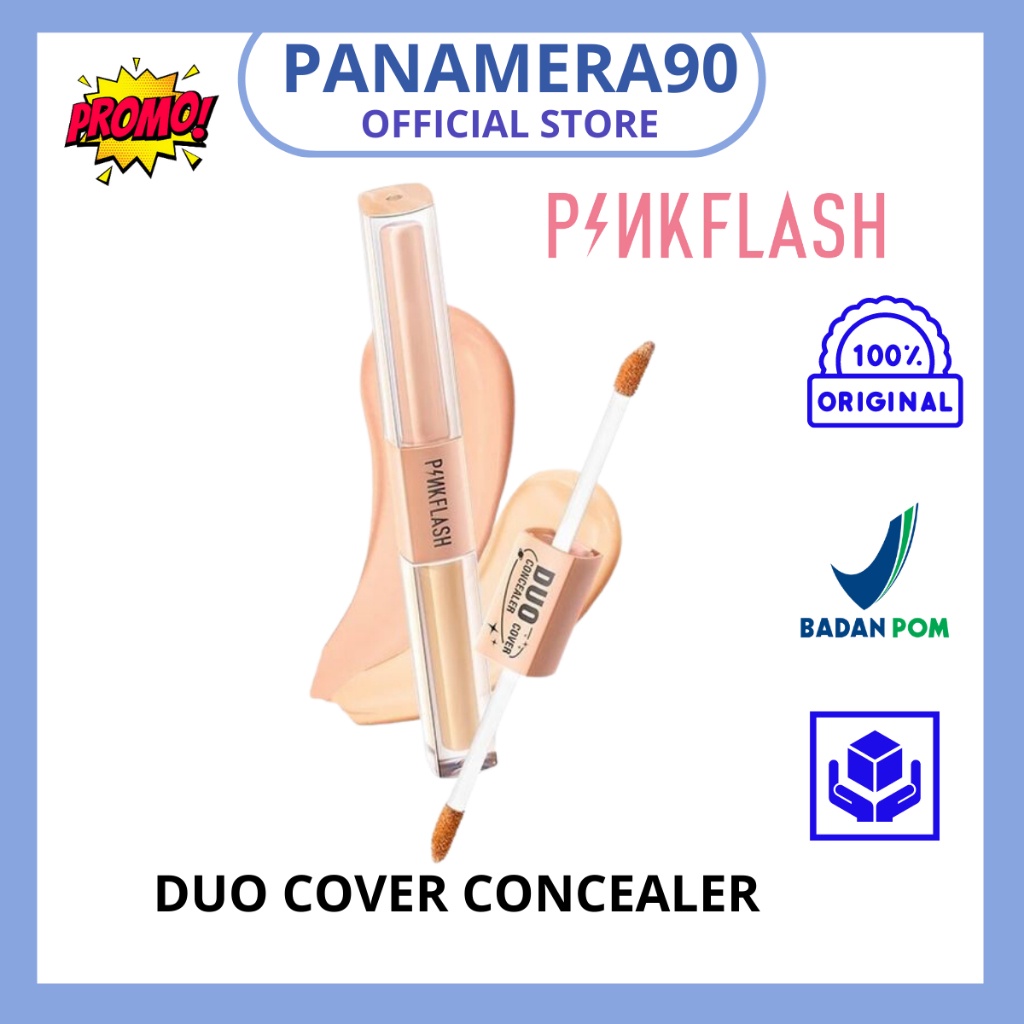Jual Pinkflash Doublefix 2 In 1 Dual Shade Concealer Full Coverage